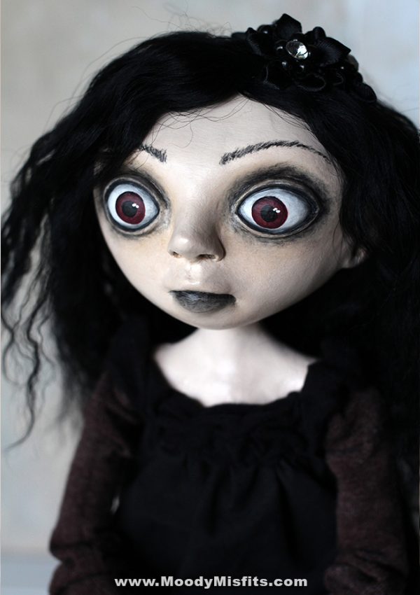 Gothic Dolls, Handmade Art Doll, OOAK Collector Dolls